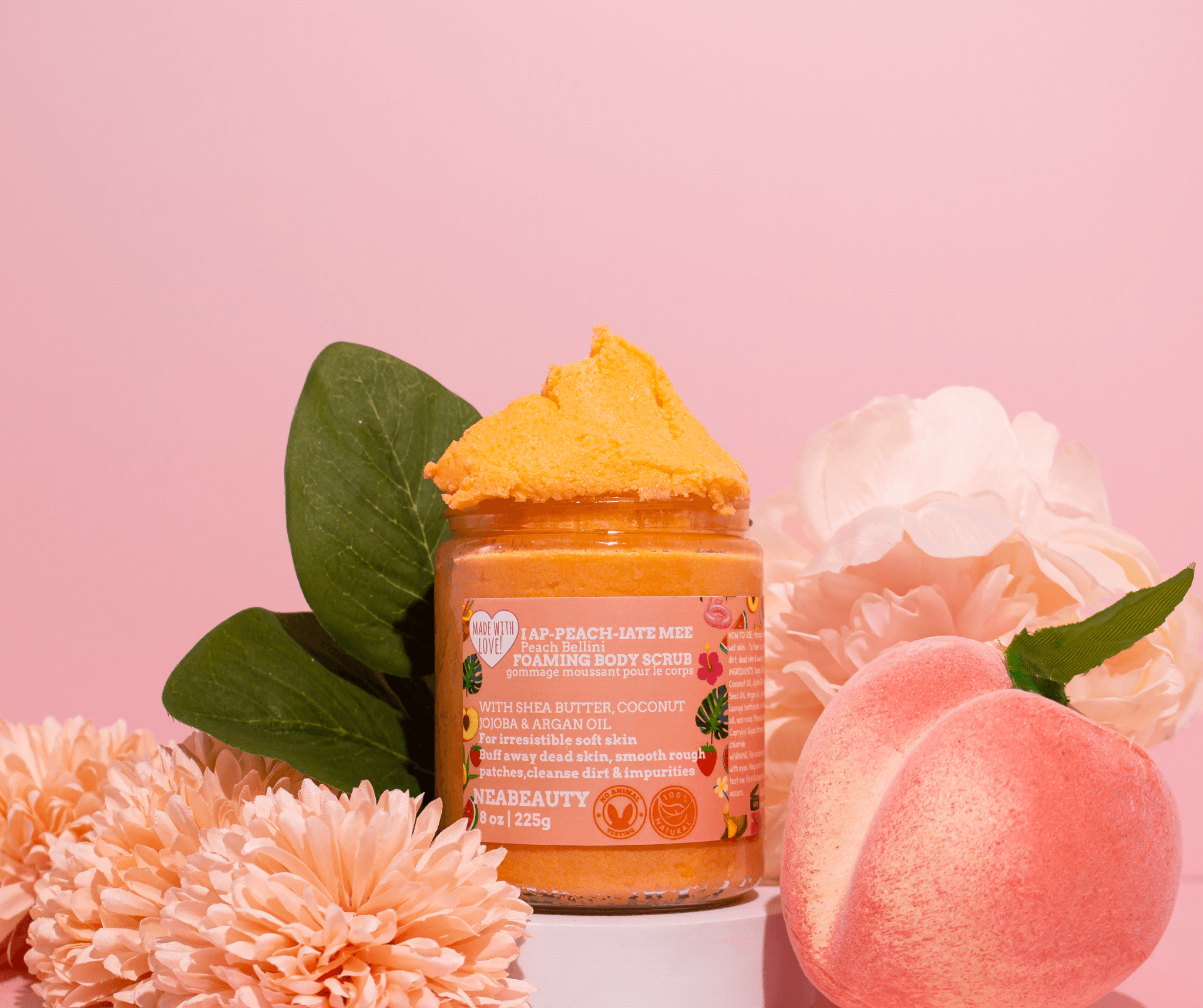 Ur A Pretty Peach Body Scrub – NEABEAUTY